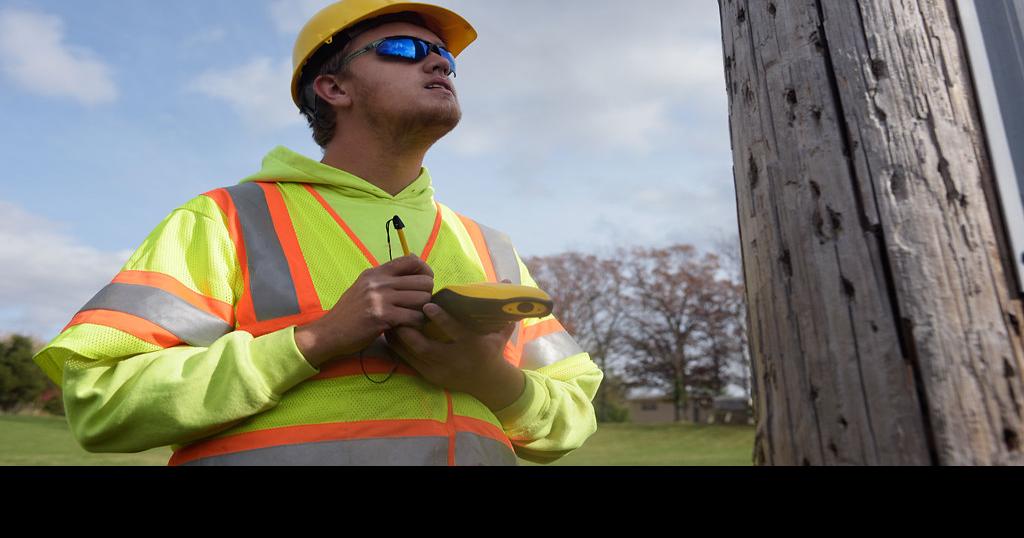 PHOTO GALLERY: Utility pole inspection assures sturdiness, safety ...
