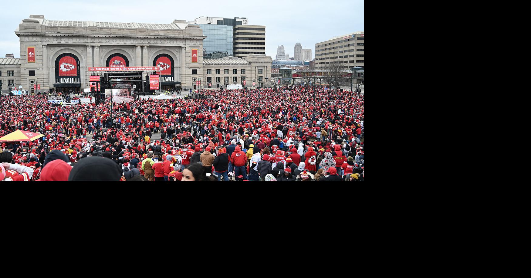 The Kansas City Chiefs Super Bowl parade drew large crowds on Wednesday ...