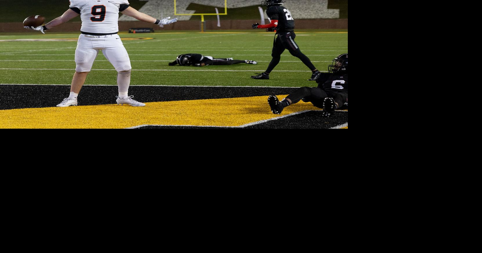 Republic senior Caide White celebrates after scoring a touchdown ...