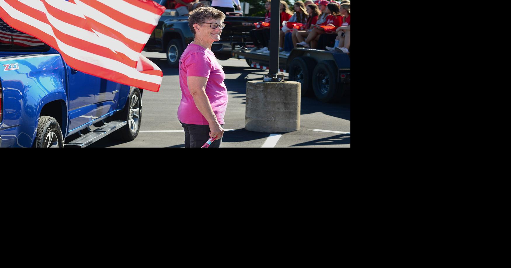 Boone County District II Commissioner Janet Thompson watches a float ...