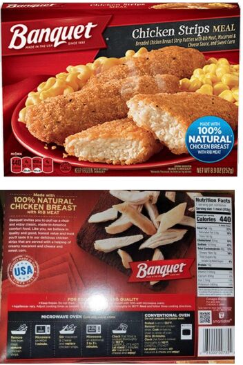 Banquet chicken strips meal recalled due to possible contamination ...
