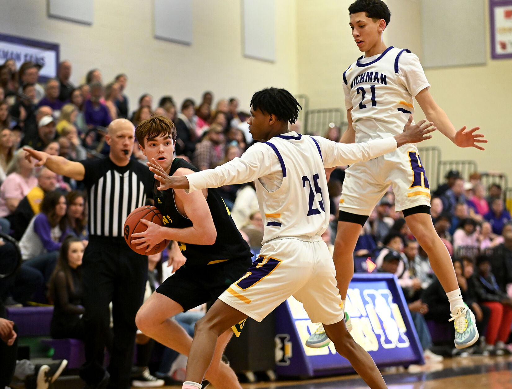 Rock Bridge boys basketball handles Hickman pressure in road win | Prep ...