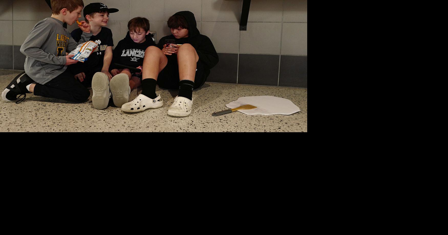 From left, Jace Zeugin, 9, Colton Olejnik, 8, Rocky Sumner, 9, and ...