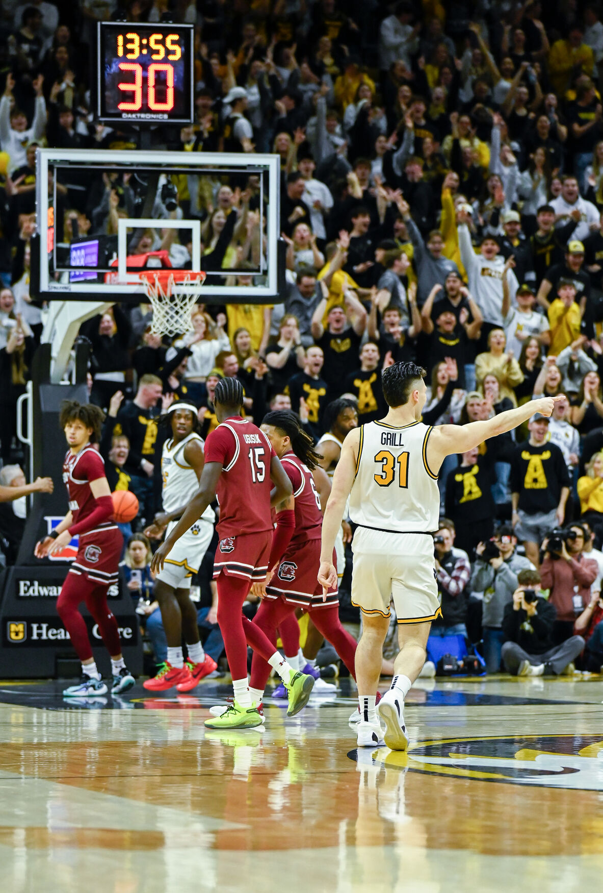 Grill's 22, No. 14 MU fry Gamecocks for 10th SEC win of season | Mizzou ...