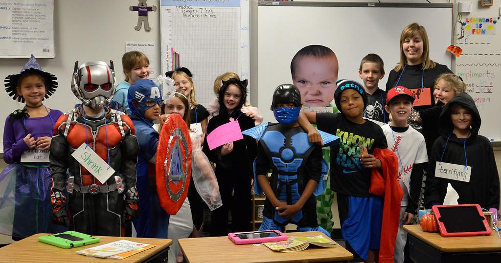 Elementary students celebrate Halloween and learning with vocabulary ...