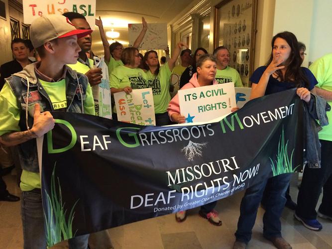 People who are deaf and hard of hearing advocate for equal rights ...