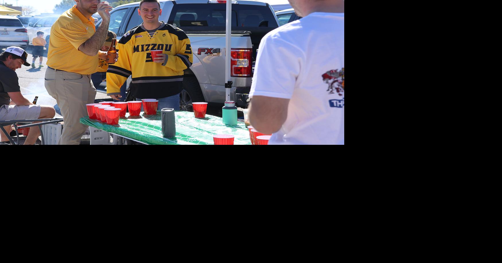 MU alumni Alexander Tucci and Vince Moschea play the game of pong on ...