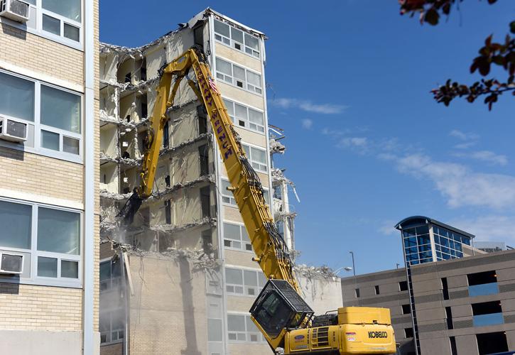 PHOTO GALLERY: Laws Hall is demolished 60 years after its construction ...