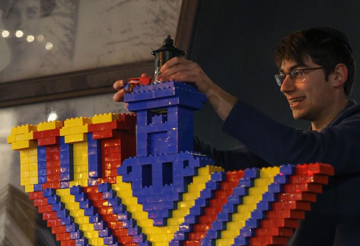 'Fight dark with light': Community celebrates Hanukkah with a Lego ...