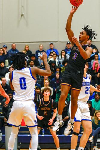 Hickman guard Isaiah Bonaparte (3) puts up a shot | News ...
