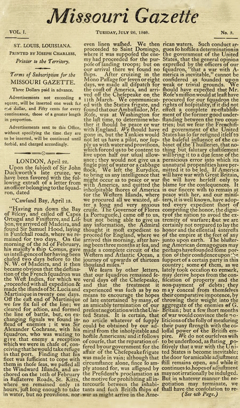History of Missouri's newspapers coming to Thespian Hall in Boonville ...