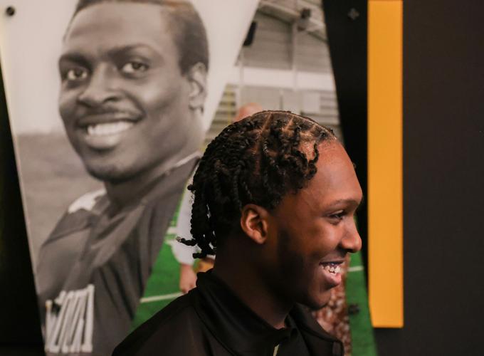 Luther Burden honors mentor Demetrious Johnson at NFL Draft | Mizzou ...