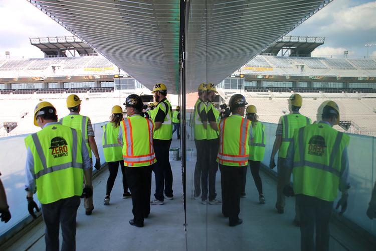 South End Zone Project continues work on Memorial Stadium | Photos ...