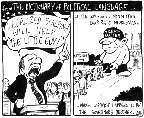 Local View: Editorial Cartoon-Ticket Scalping | Opinion ...