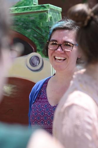 Artist Amanda Harms attends a ribbon cutting | Photos ...