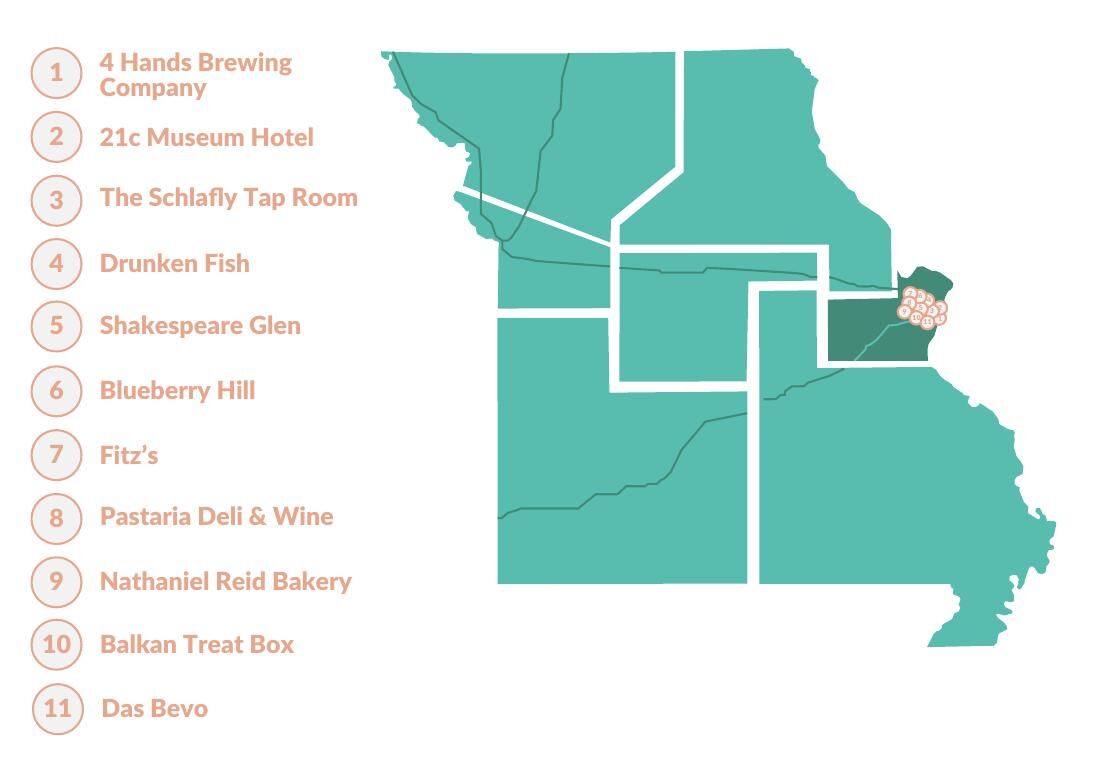 St. Louis summer tourism 2025 map | Graphics | columbiamissourian.com