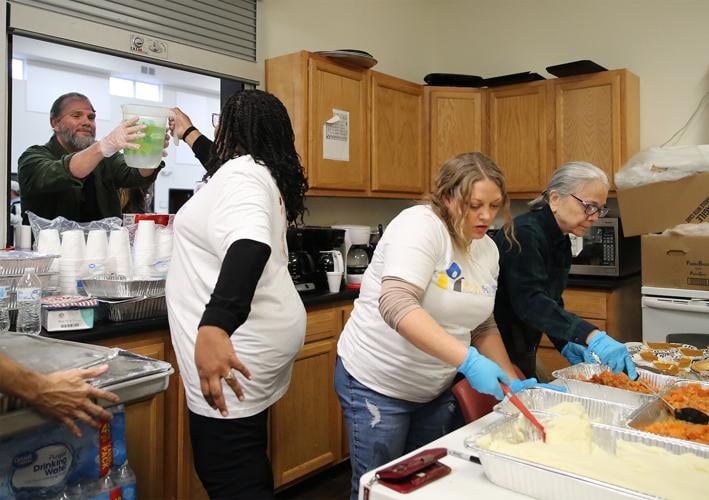 Annual Thanksgiving meal serves turkey and 'all the fixings' to ...