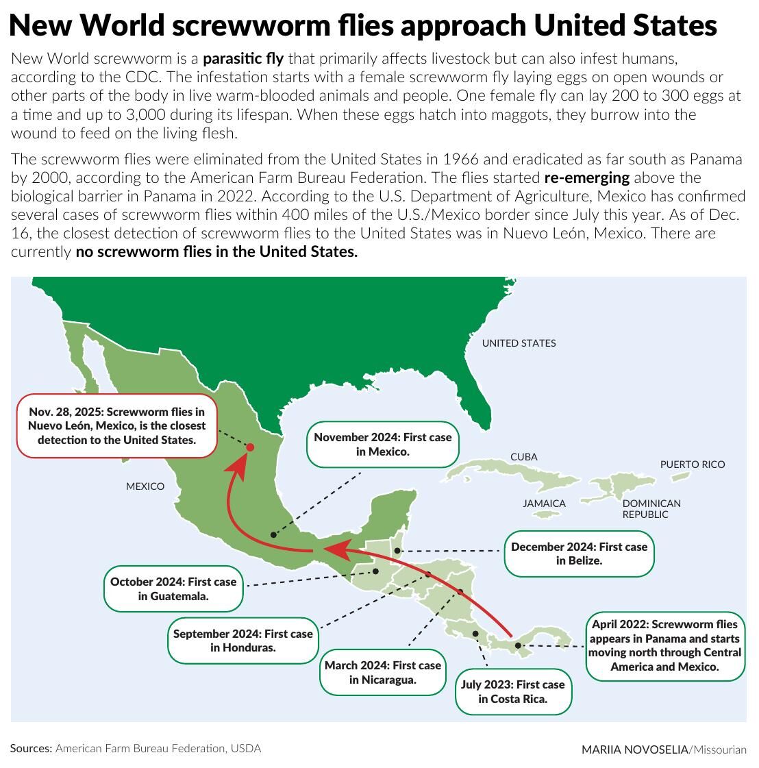 A flesh-eating fly could be back in Missouri soon, experts warn | State ...