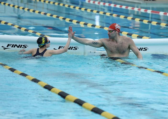 Olympian Cody Miller trains next generation of swimmers at local event ...