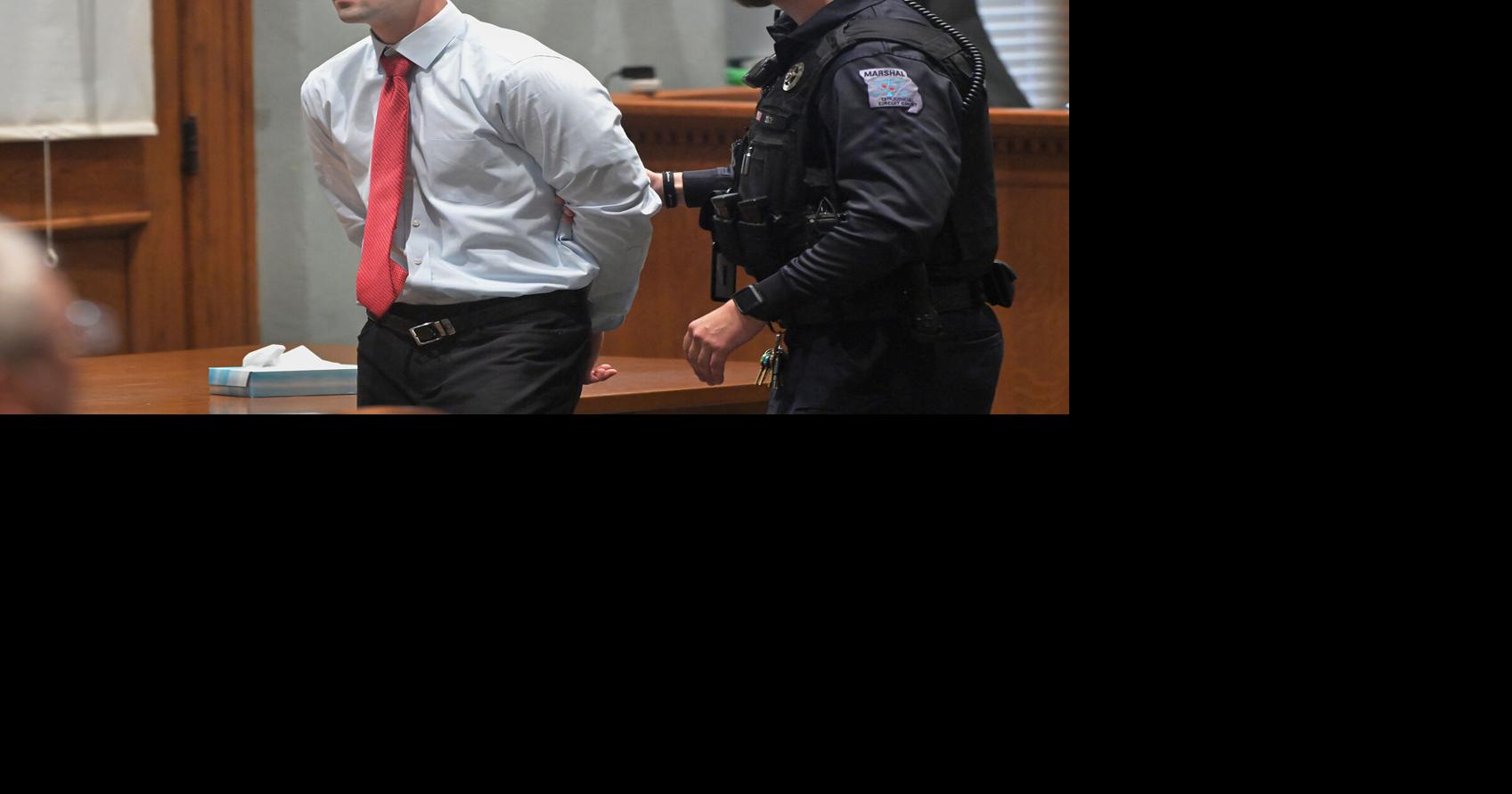 Ryan Delanty is taken in handcuffs to begin a six-month sentence in the ...