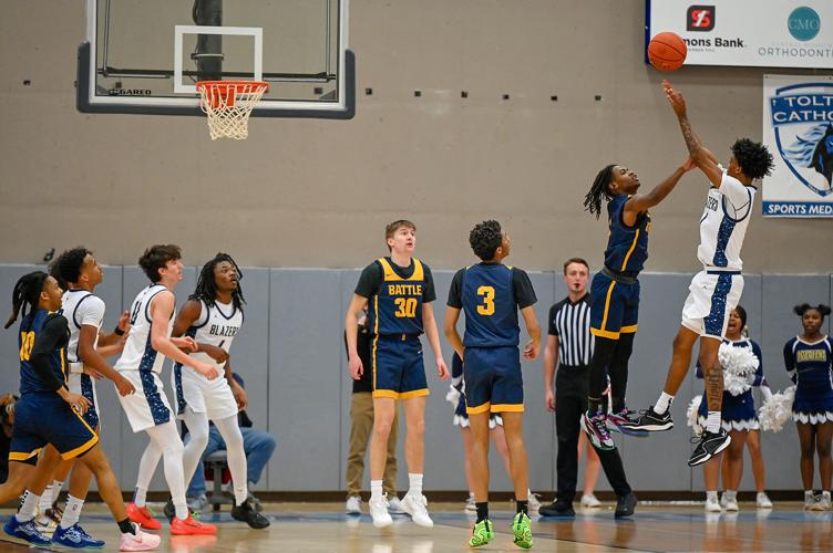 'A lot of grit': Tolton boys basketball survives crosstown rival Battle ...