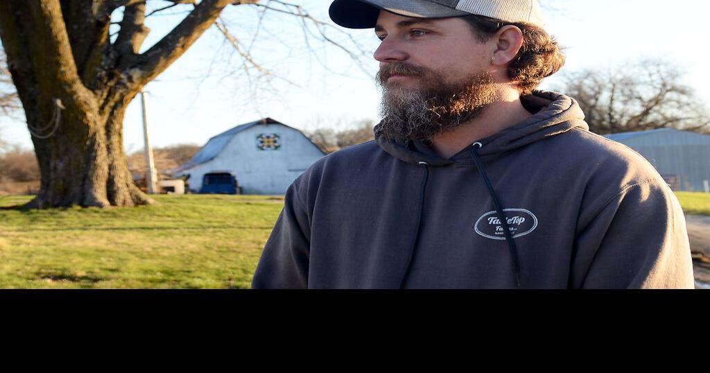 Andrew Geiser stands on his family's 100-year-old farm | News ...