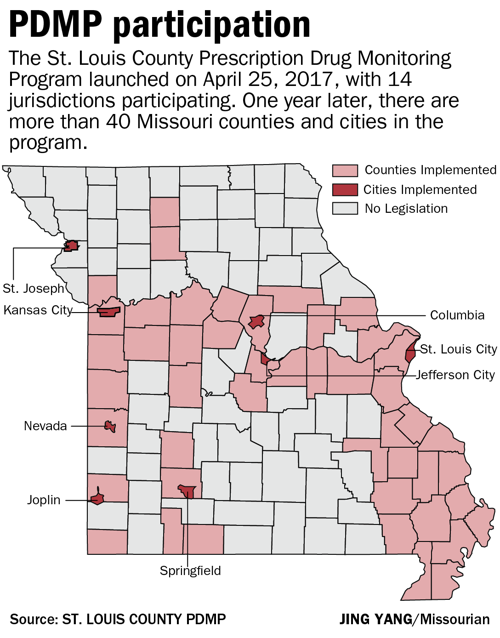 PDMP participation map | Graphics | columbiamissourian.com