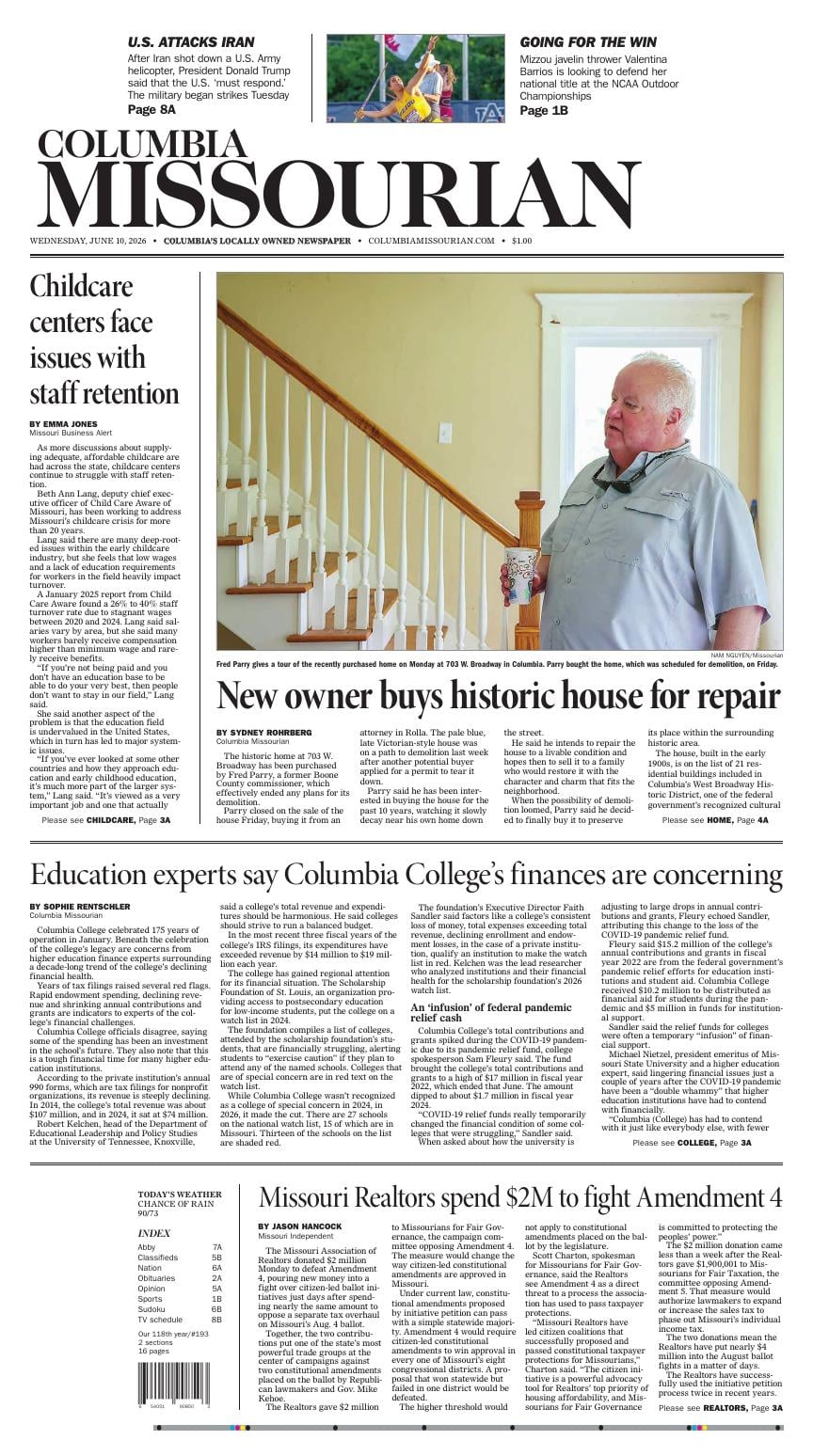 Page A1 | e-Edition | columbiamissourian.com