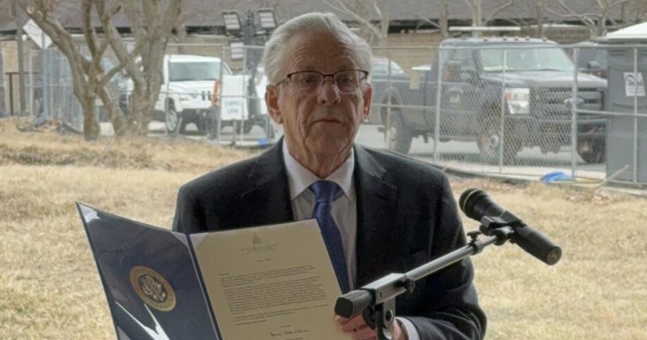 Ewing Mayor Bert Steinmann helps get the ball rolling on new ESCC ...