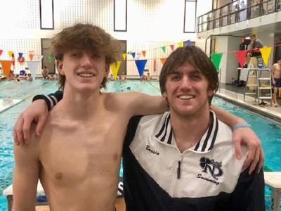 Ewing's Bossio brothers help lead the Notre Dame swim team | Ewing ...