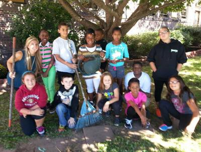 Kuser Garden Club cleans up school grounds | Hamilton Post ...