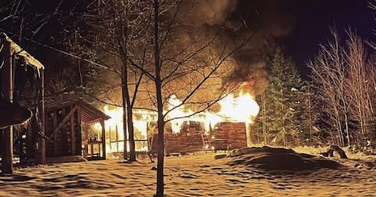 Dummer cabin consumed by flames Saturday night, no one hurt | The ...