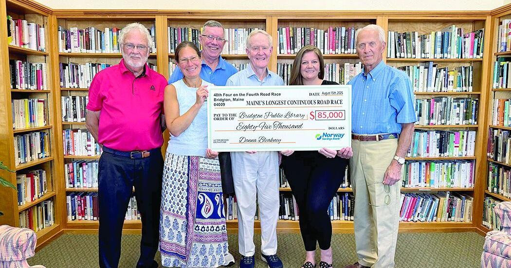 Race makes biggest donation to Bridgton Public Library | News ...
