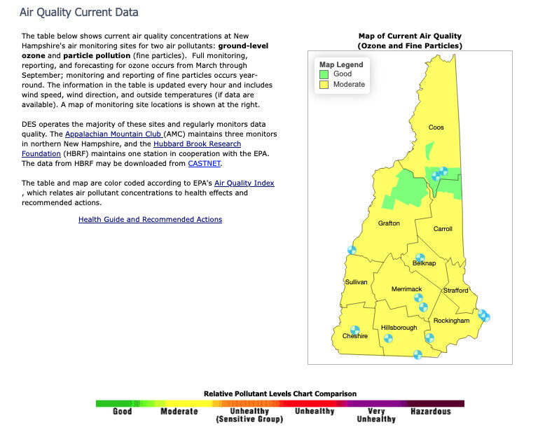 Smoke from Canadian wildfires creating poor air quality in N.H ...