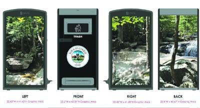 Scenic images going on new North Conway trash cans | Local News ...