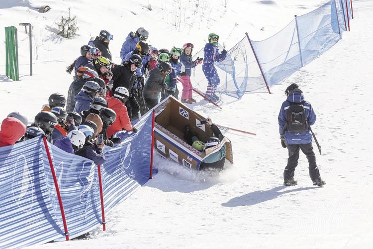 Second Annual Attitash Mountain Cardboard Sled Derby | Multimedia ...