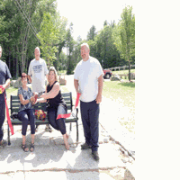First Bridge Park bench dedicated by Zehner family, town crews | News ...