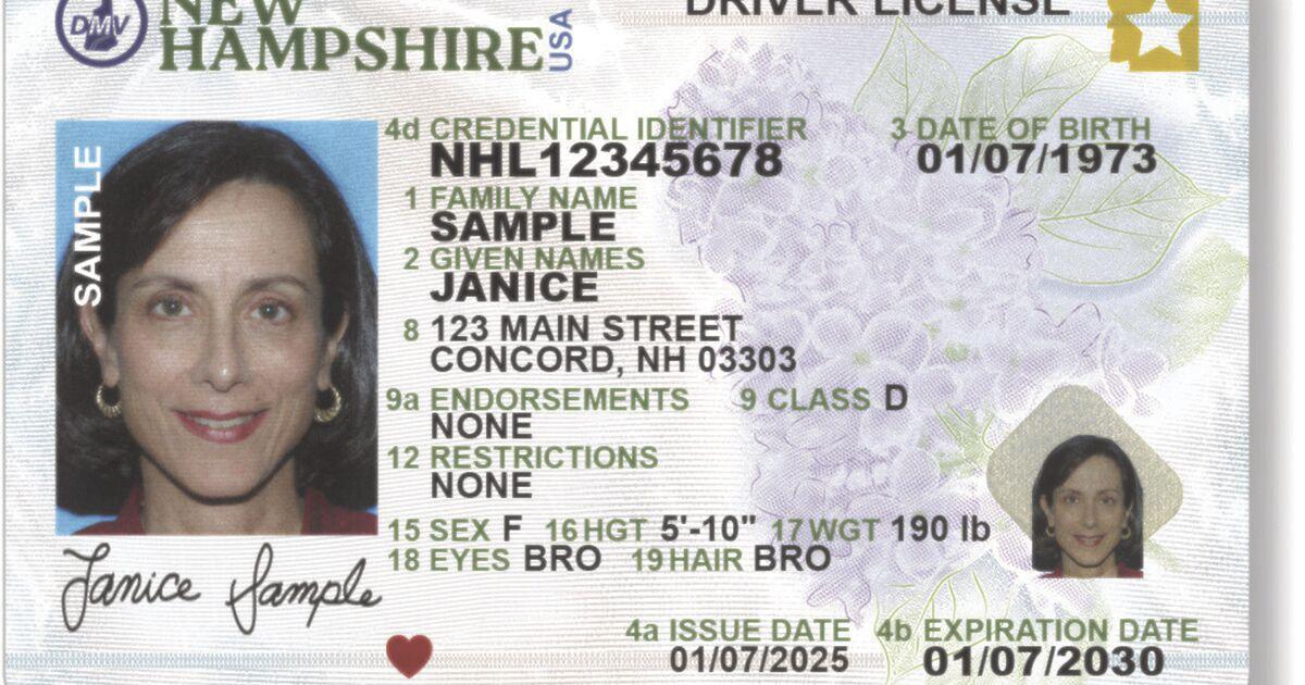 New Hampshire DMV debuts new driver license design | Local News ...