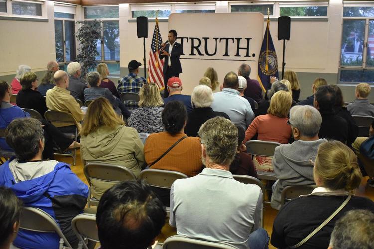 Ramaswamy speaks at Runnells Hall in Tamworth | Local News ...