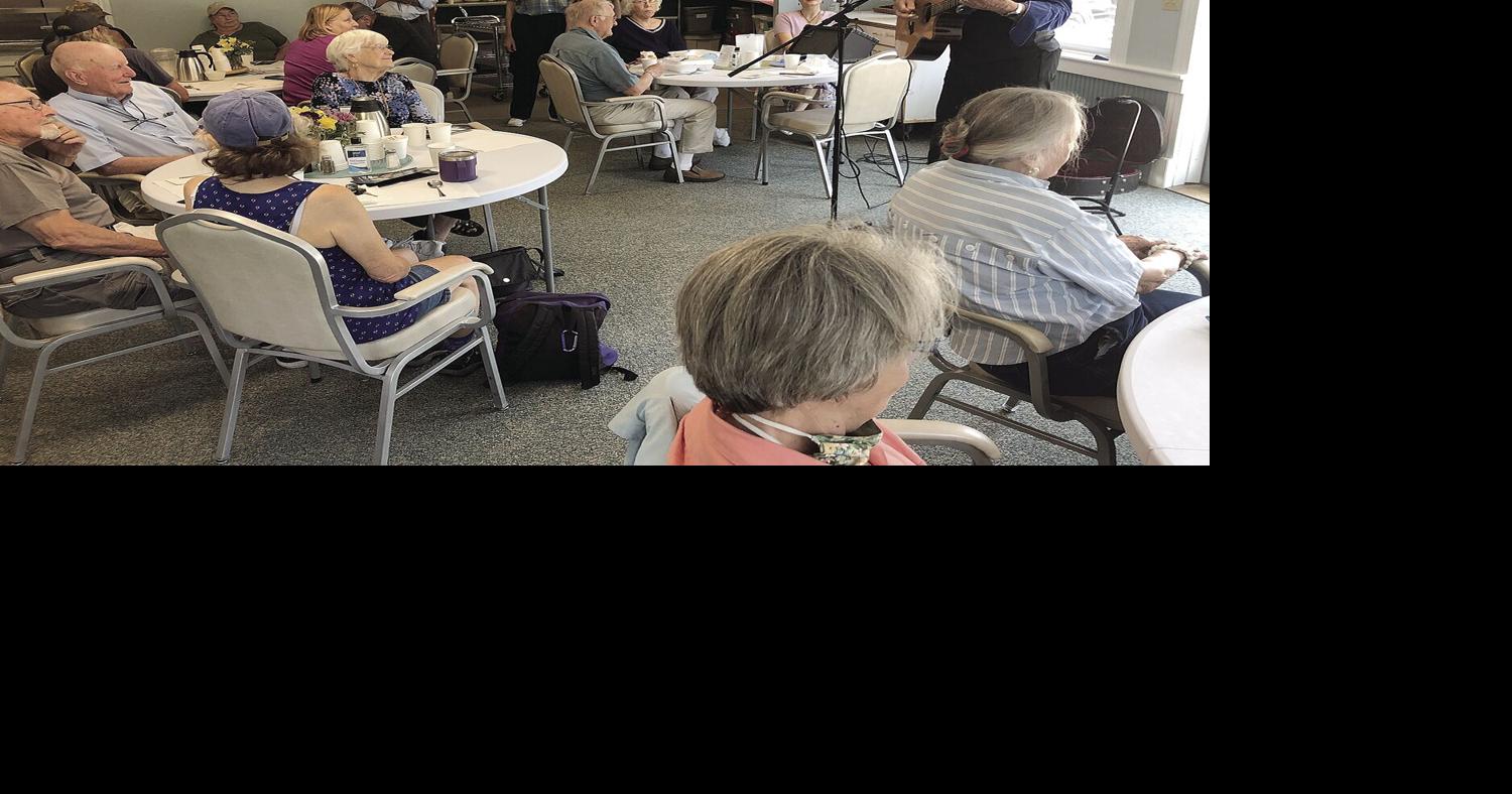 Senior citizen John Davidson celebrates resumption of lunches at Gibson ...