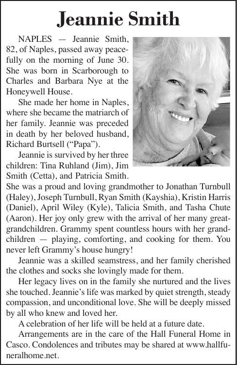Jeannie Smith | Obituaries | conwaydailysun.com
