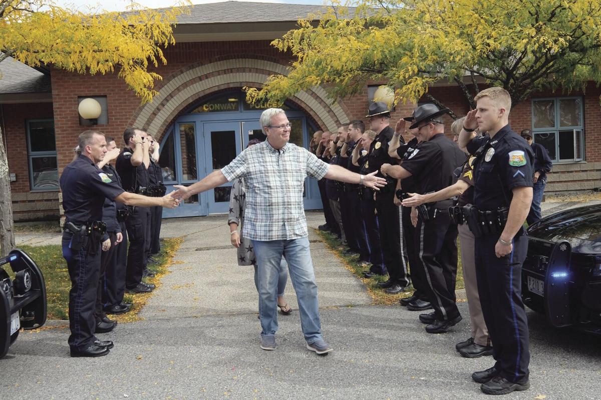 Conway PD retirees honored on their final day | Local News ...