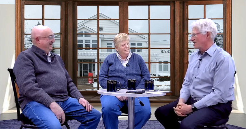 Stacy Sand, Jim LeFebrve from the Conway Municipal Budget Committee ...