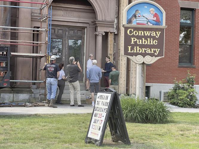 Conway library facade repair: 'Full steam forward' | Local News ...