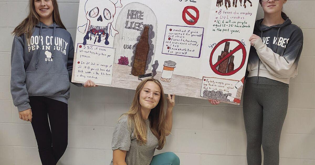 Josiah Bartlett eighth-graders complete substance prevention projects ...