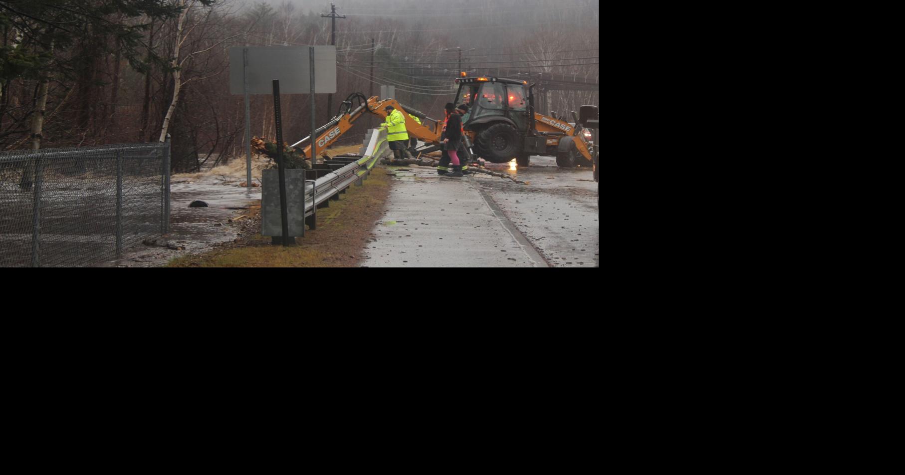 Water logged at Moose River Bridge in Gorham | The Berlin Sun ...