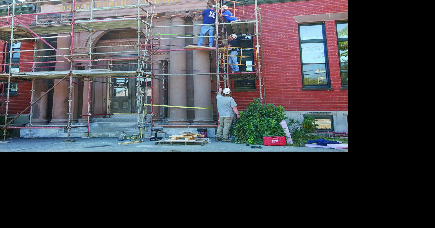 Second column installed at Conway Public Library | Local News ...