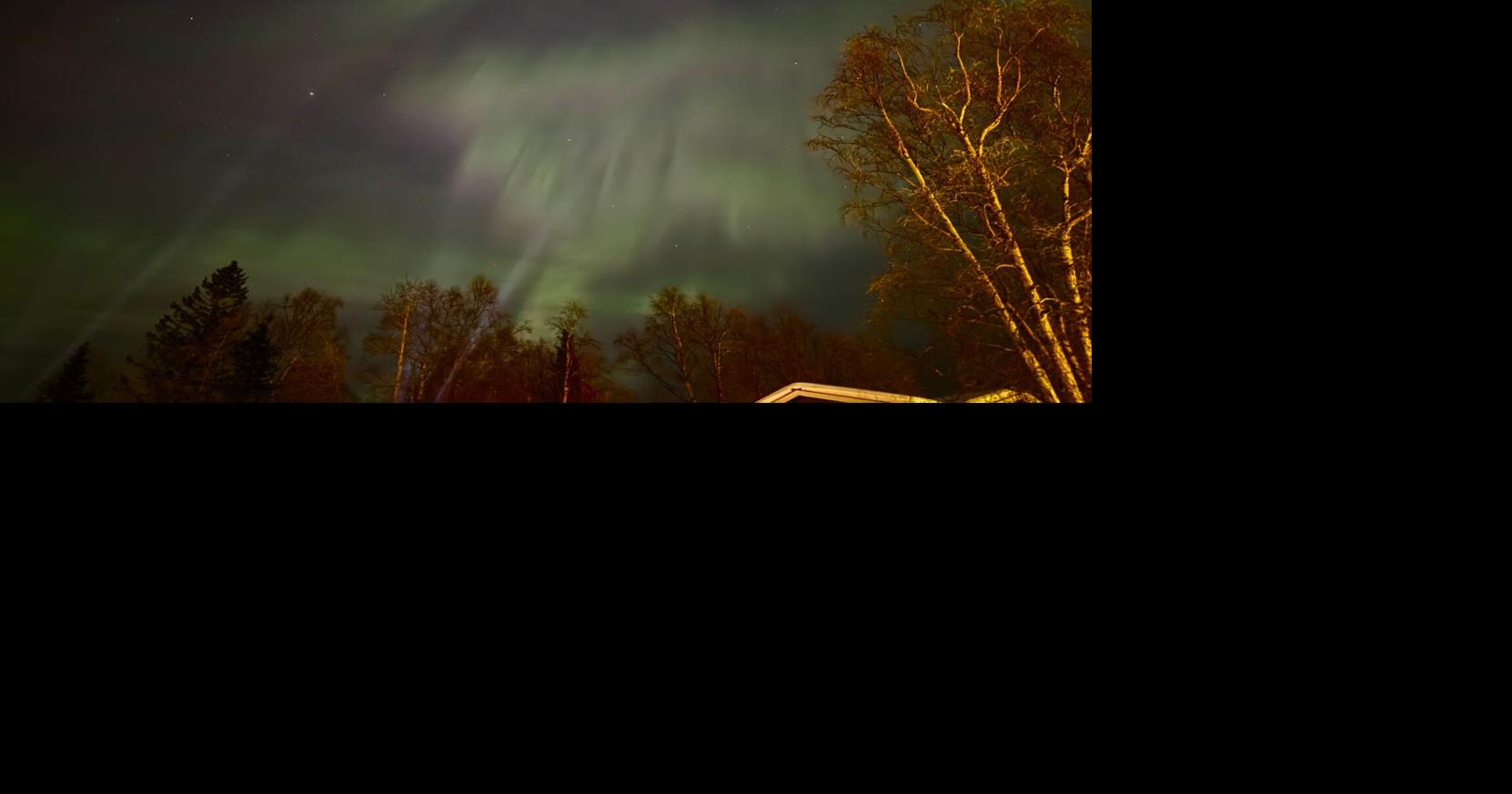 Aurora lights up Alaska skies with stunning green and red display ...