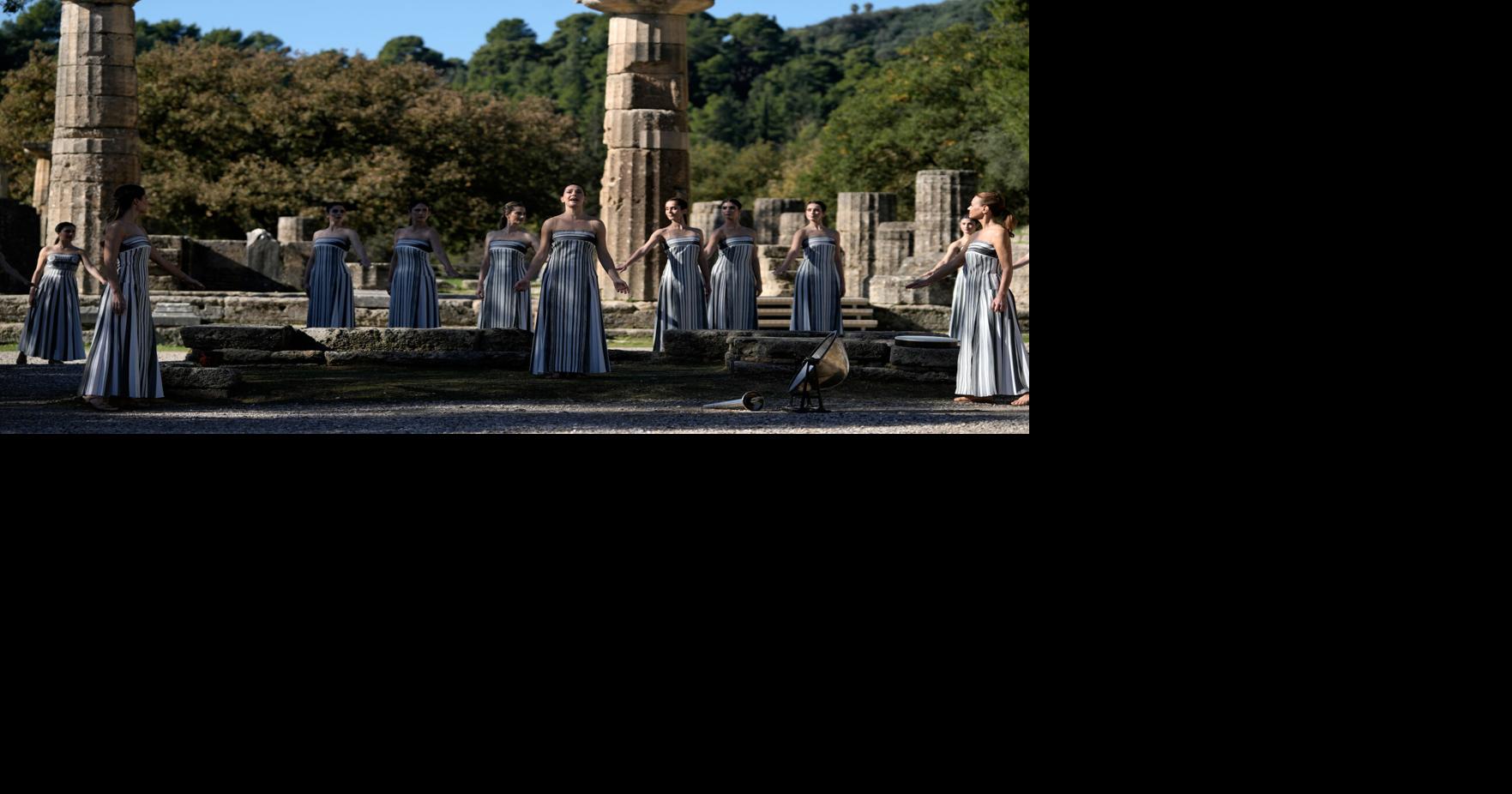 Greece Olympics Milan Cortina Flame Lighting | Sports | couriernews.com