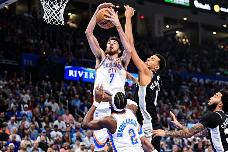 Spurs beat Thunder 117-102 for 3rd win over defending NBA champs in 2 ...